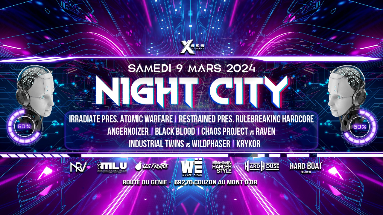 Ambiance cyberpunk samedi au Wë Event Area